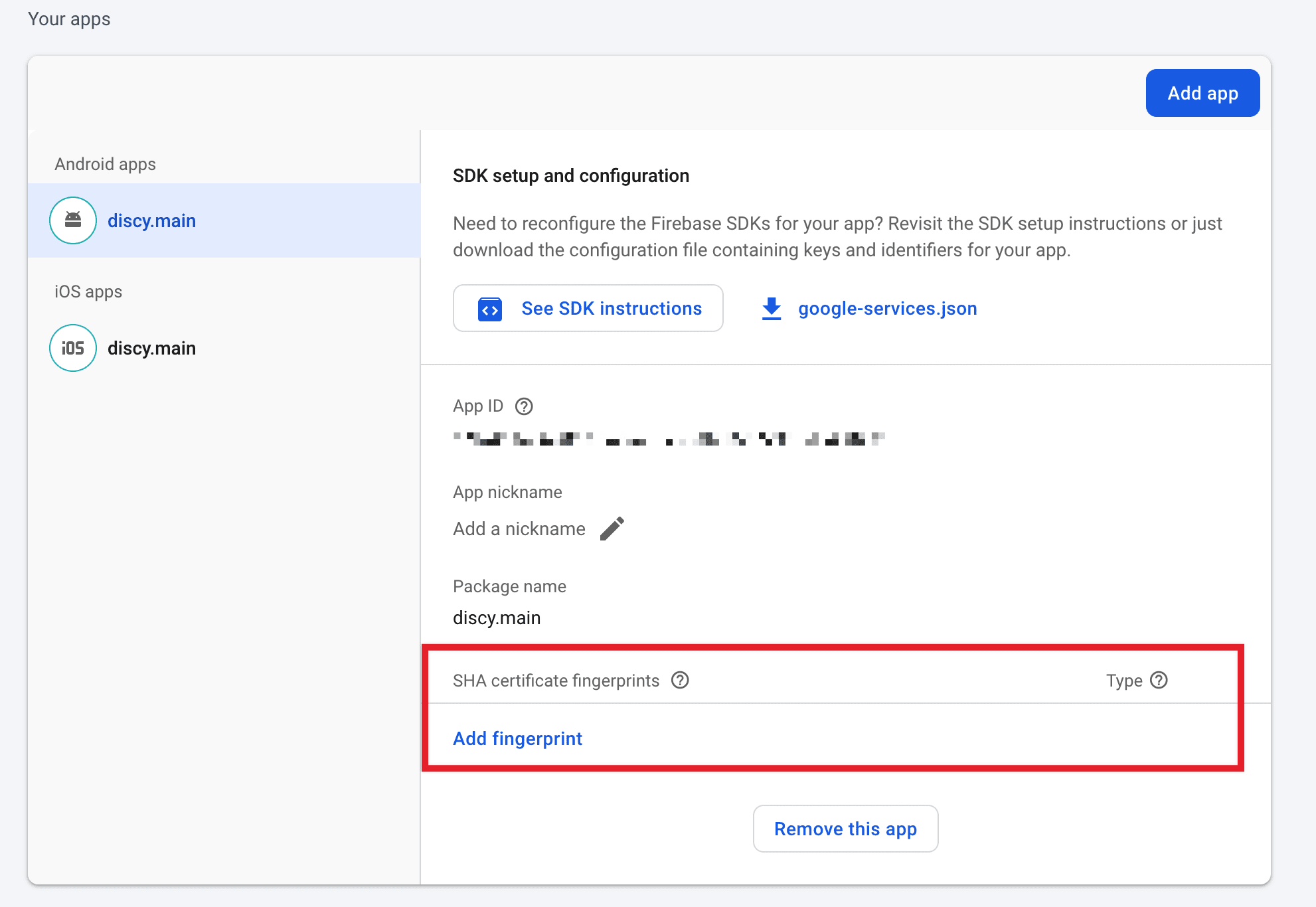 Social Google login – Mobile APP